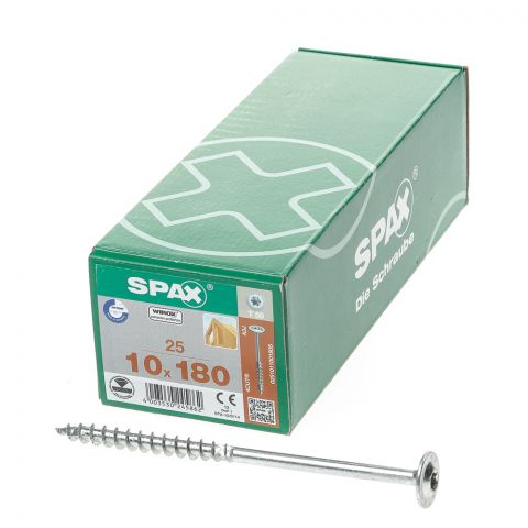 Spax Spax-s Spaanplaatschroef tellerkop discuskop T50 10 x 180mm