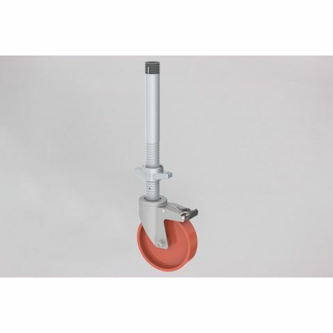 Altrex wiel - 200 mm - voor rolsteiger, dubbel geremd, opspindelbaar, 1 ...