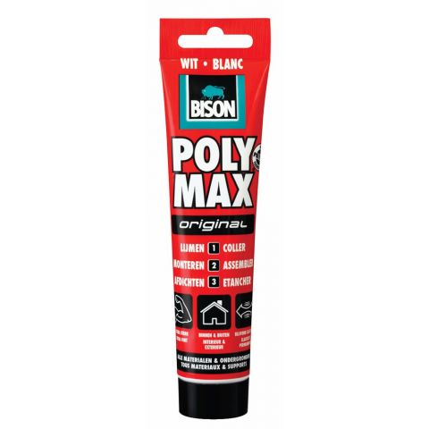 Bison Poly Max original wit tube 165gr - 8710439199061 6300466