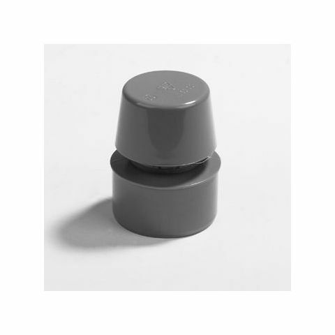 Dyka Beluchter lijmmof aansluiting PVC grijs 50mm - 8716936003641