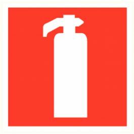 pikt-o-norm Pictogram vinyl brandbestr. afb.brandblusser 200x200mm